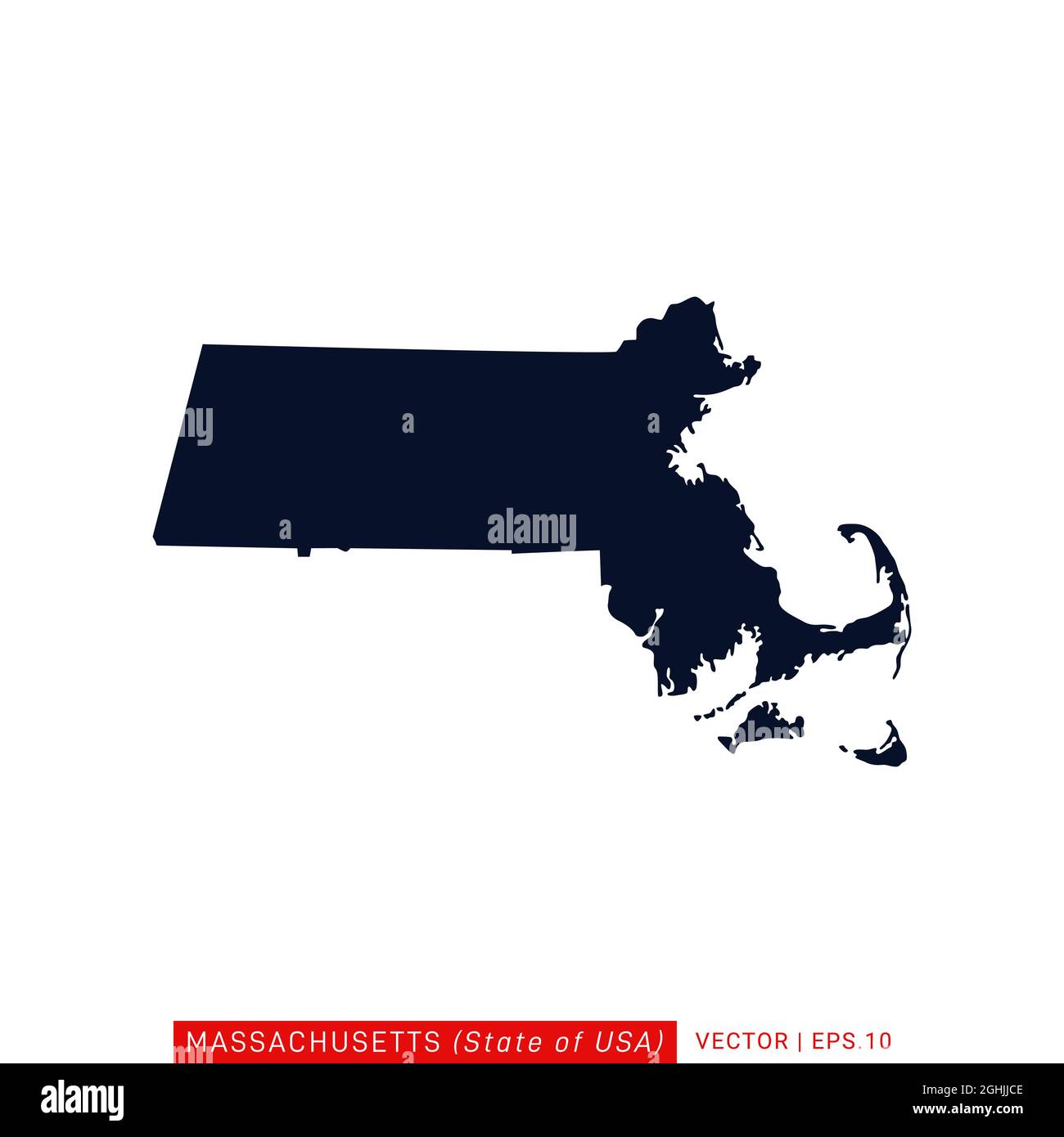 Map Of Massachusetts Stock Vector Images Alamy