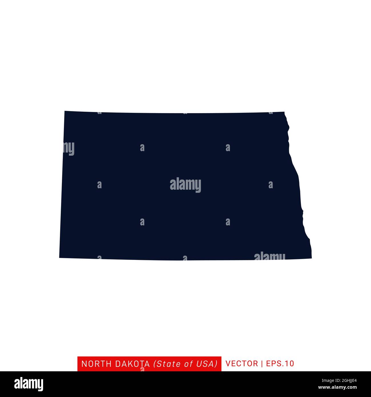 North dakota map Stock Vector Images - Alamy