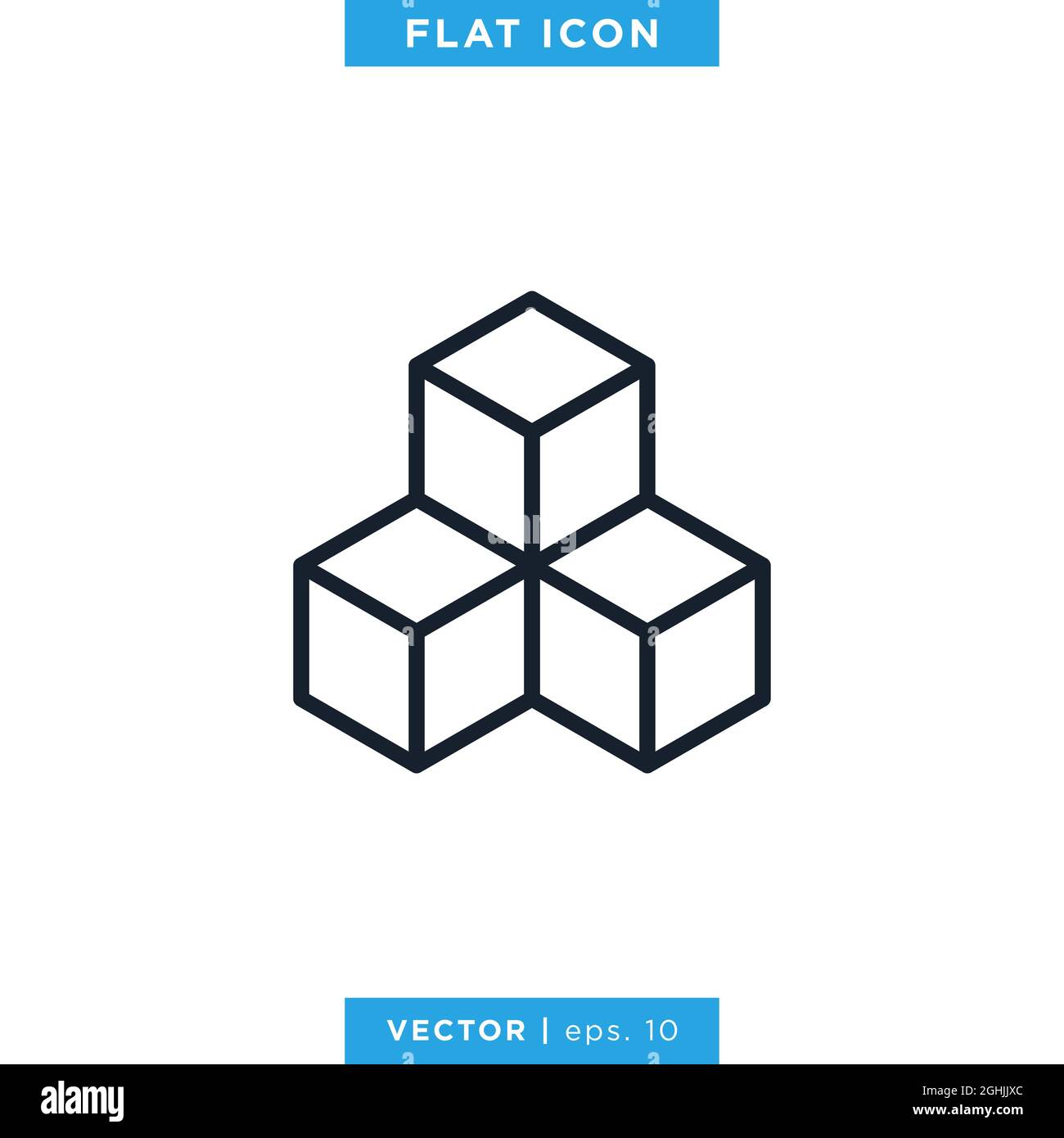 Cube icon hi-res stock photography and images - Alamy