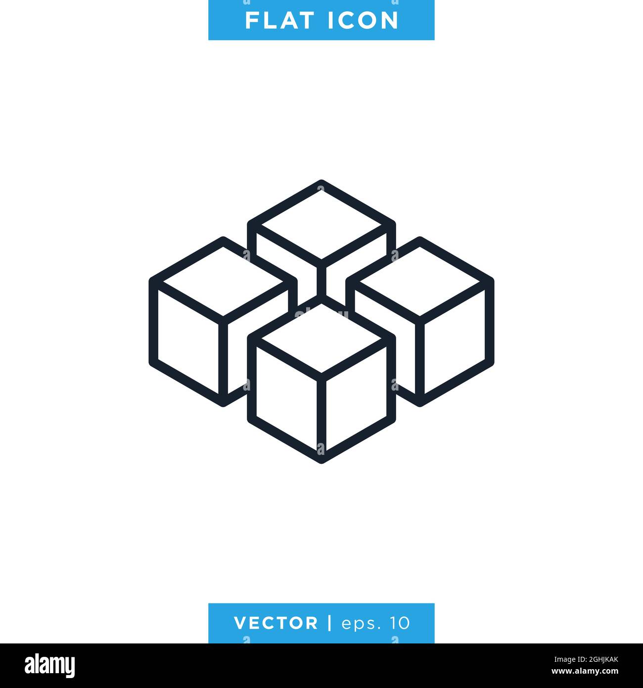 Cube Icon Vector Stock Illustration Design Template. Vector eps 10 ...