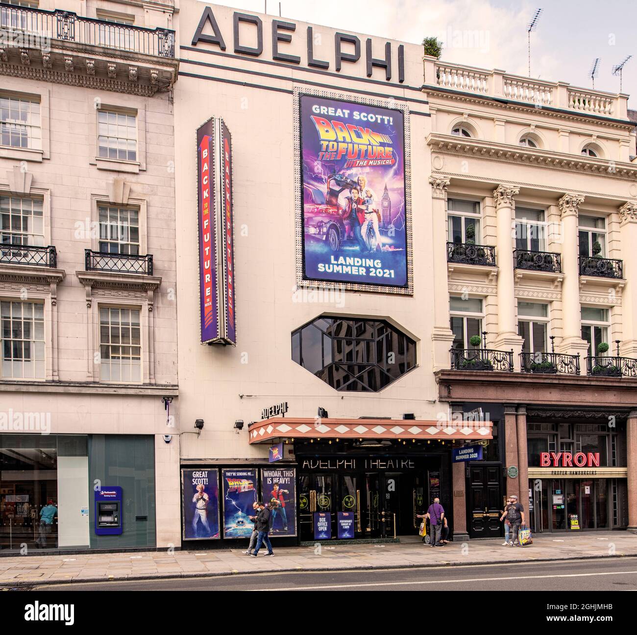 The Adelphi theatre in the Strand, London, UK; a West End theatre for ...