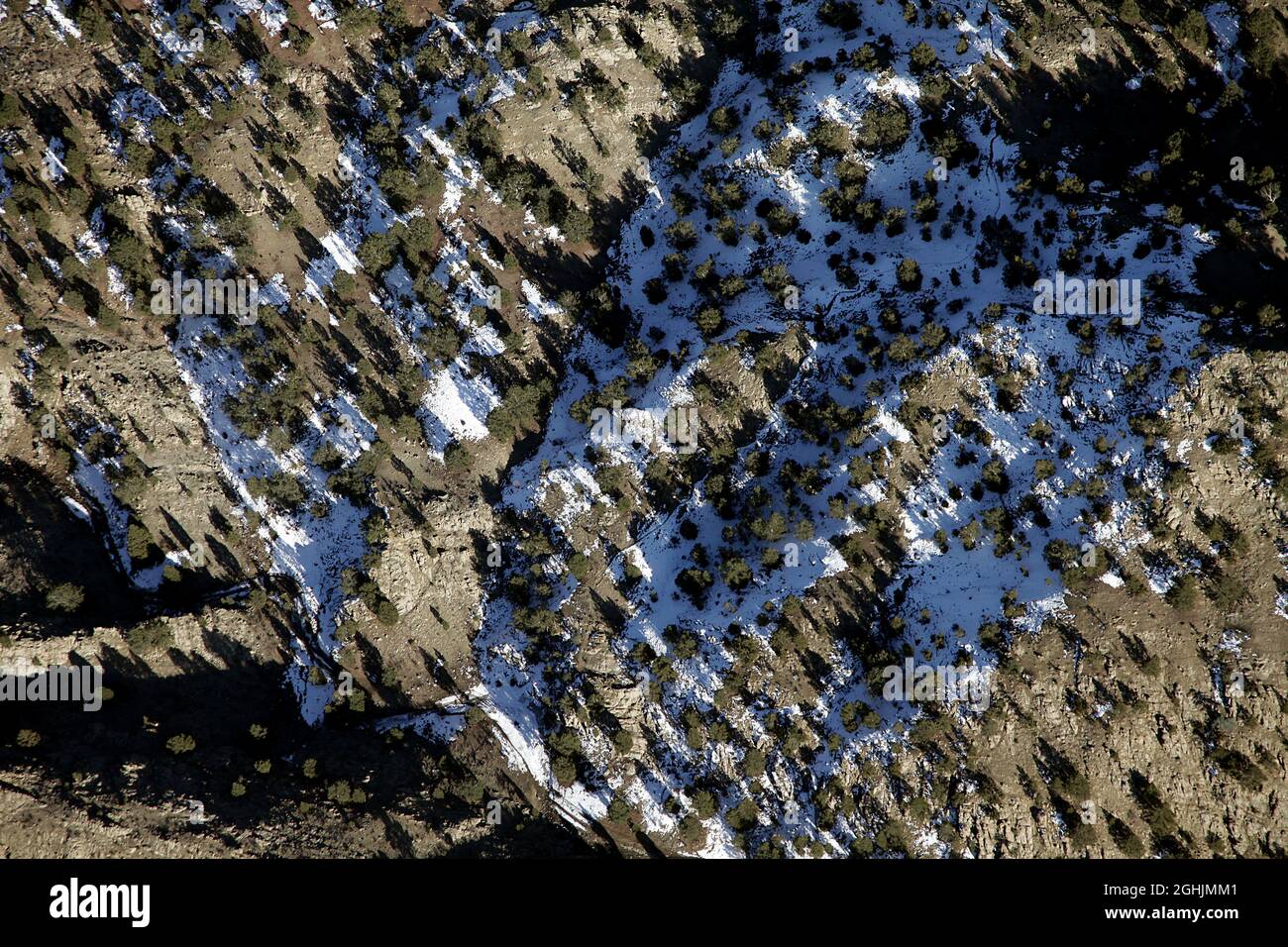 A view of Afghanistan as seen from above. This image was taken from a ...