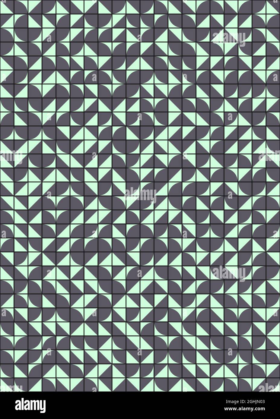 Abstract Geometrical generative computational art illustration Stock ...