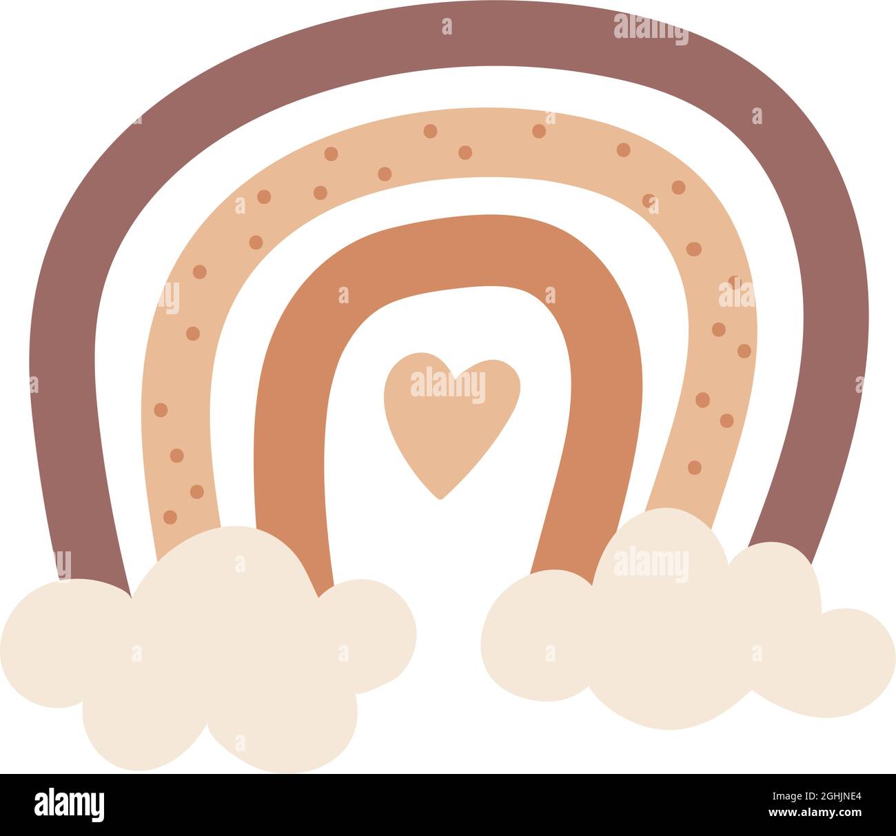 rainbow clouds heart Stock Vector Image & Art - Alamy