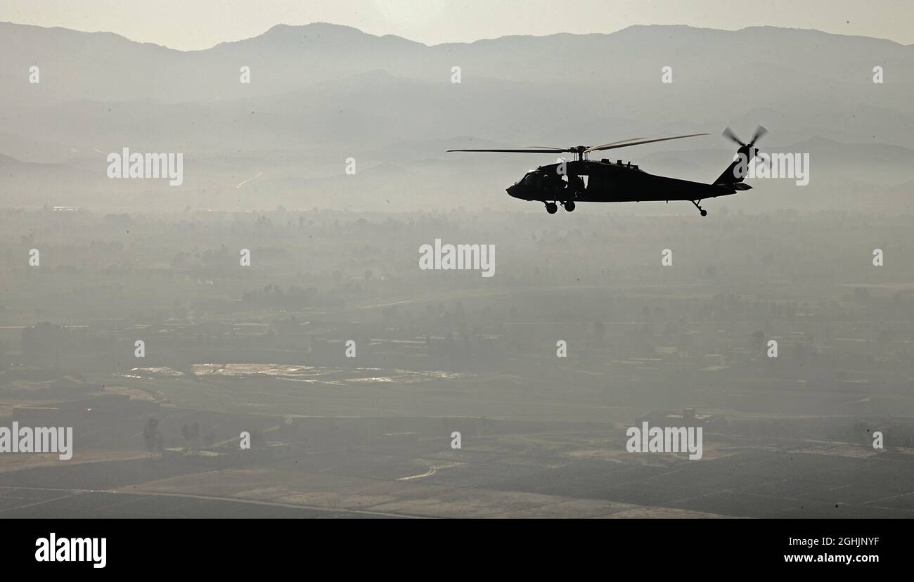 A view of Afghanistan as seen from above. This image was taken from a ...