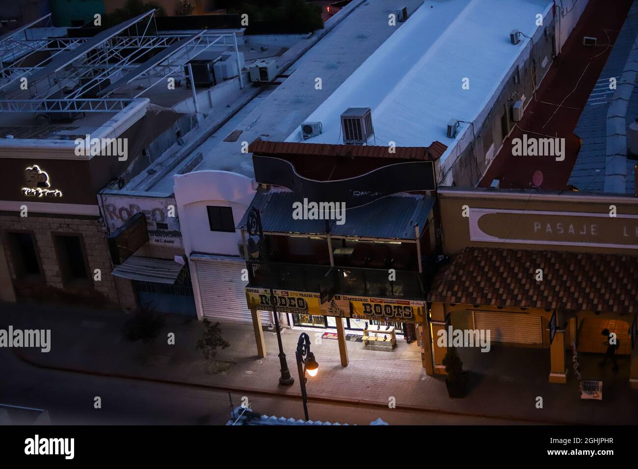 Houses and businesses in the neighborhoods of the center of the city ...