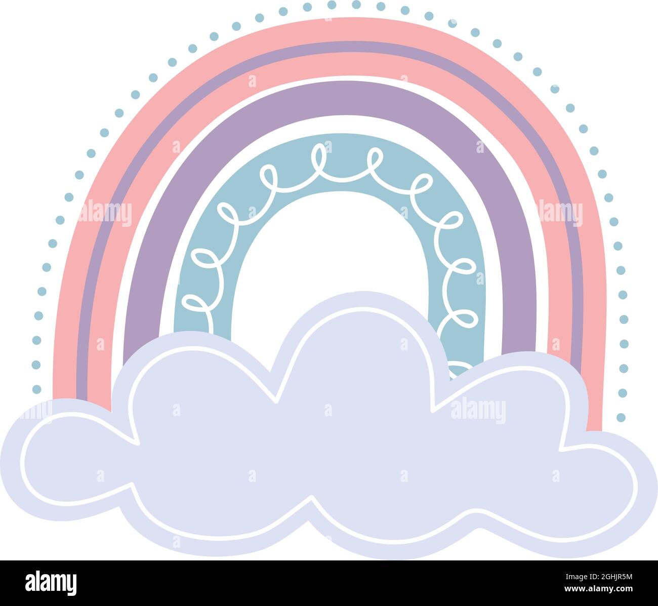 cute rainbow clouds Stock Vector Image & Art - Alamy