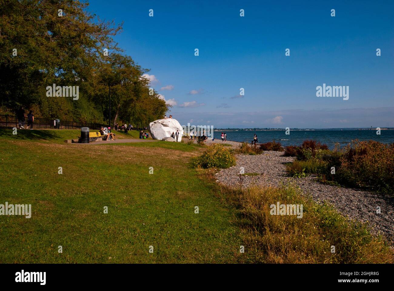 The white rock in White Rock, British Columbia, Canada Stock Photo - Alamy