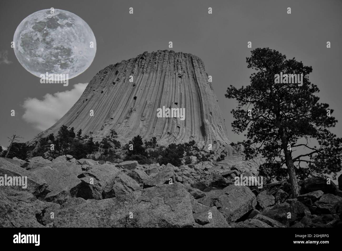 Devils Tower National Monument in Crook County, Black Hills, Wyoming ...