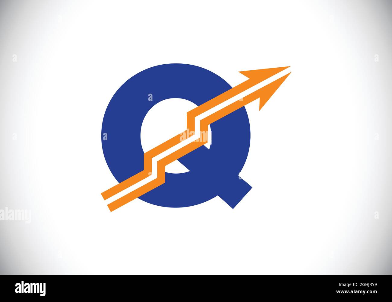 Letter q with arrow Stock Vector Images - Alamy