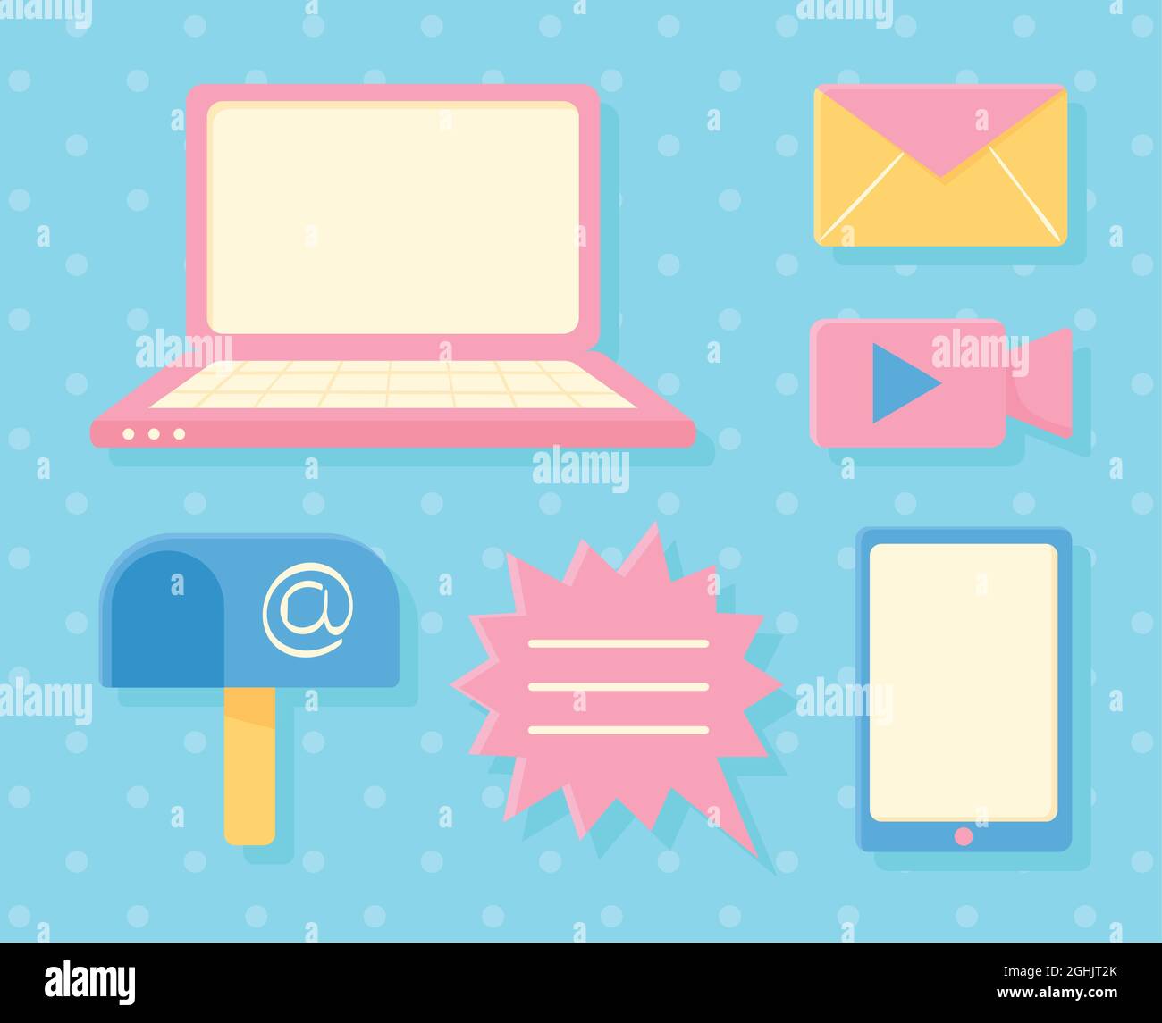 digital activities set Stock Vector Image & Art - Alamy