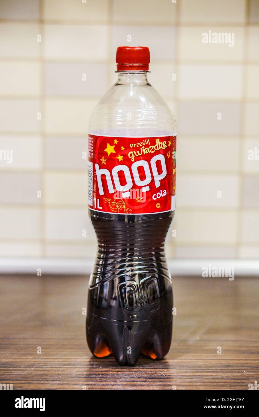 POZNAN, POLAND - Nov 10, 2016: A vertical shot of a Polish Hoop sweet ...