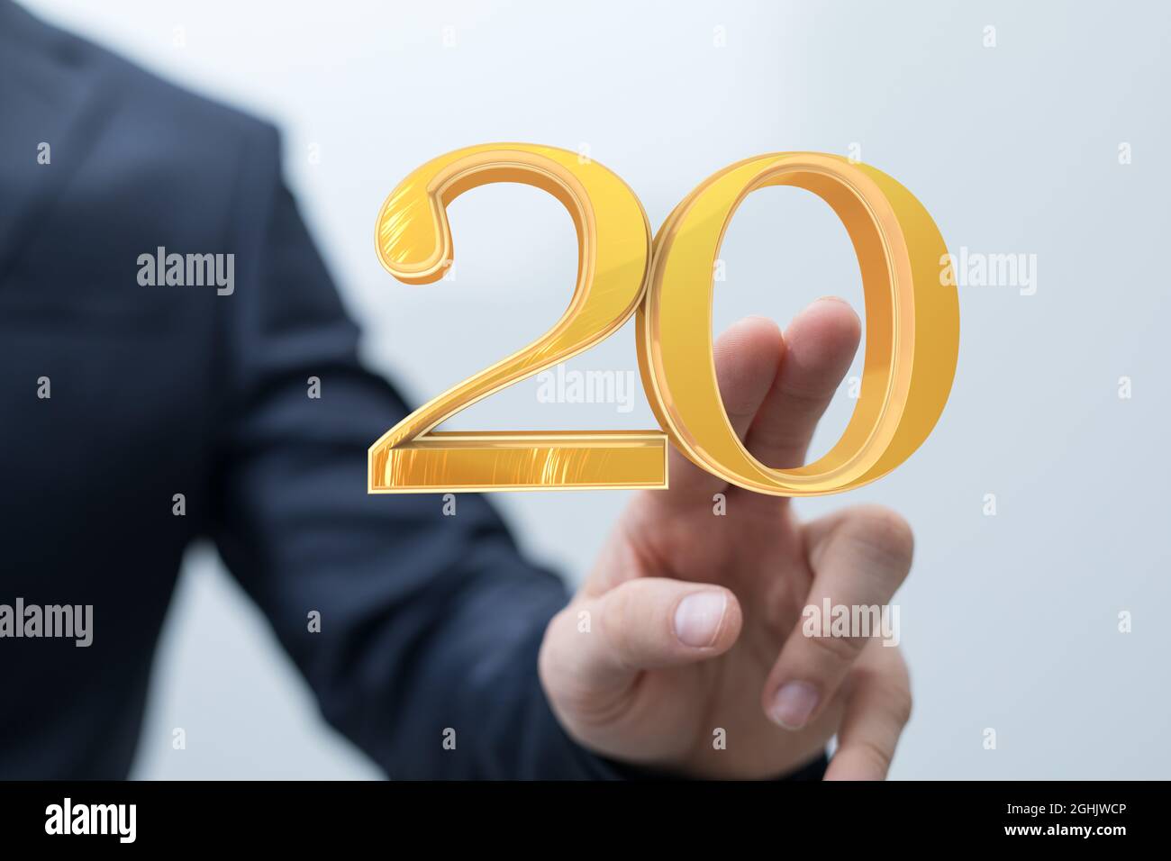 Golden number 20 hi-res stock photography and images - Alamy