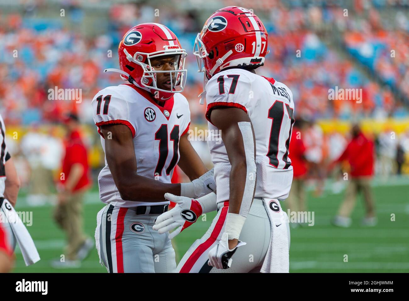 Charlotte, NC, USA. 4th Sep, 2021. Georgia Bulldogs wide receiver Arian ...