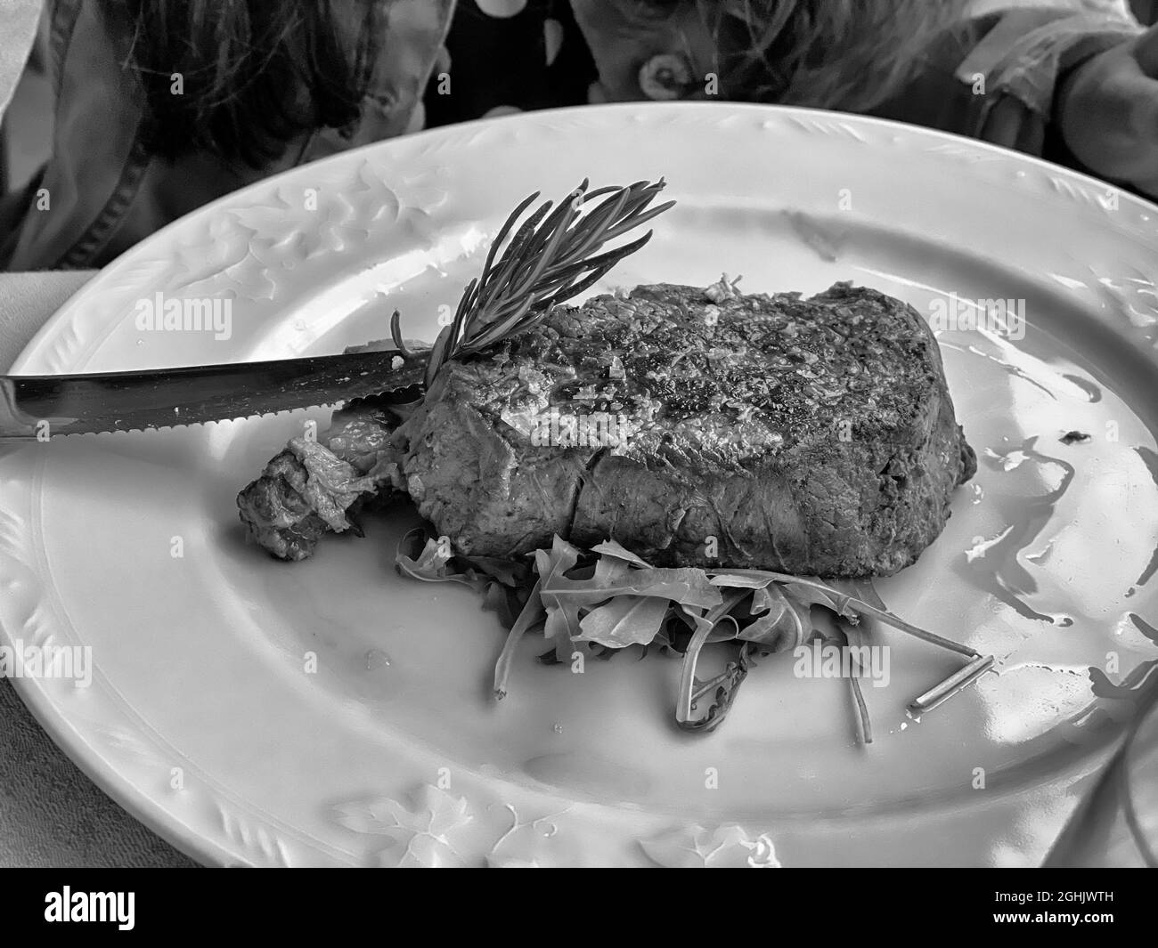 Plate of greens Black and White Stock Photos & Images - Alamy