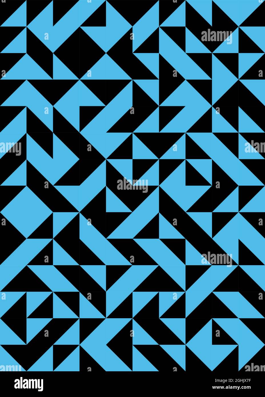 Abstract Geometrical generative computational art illustration Stock ...