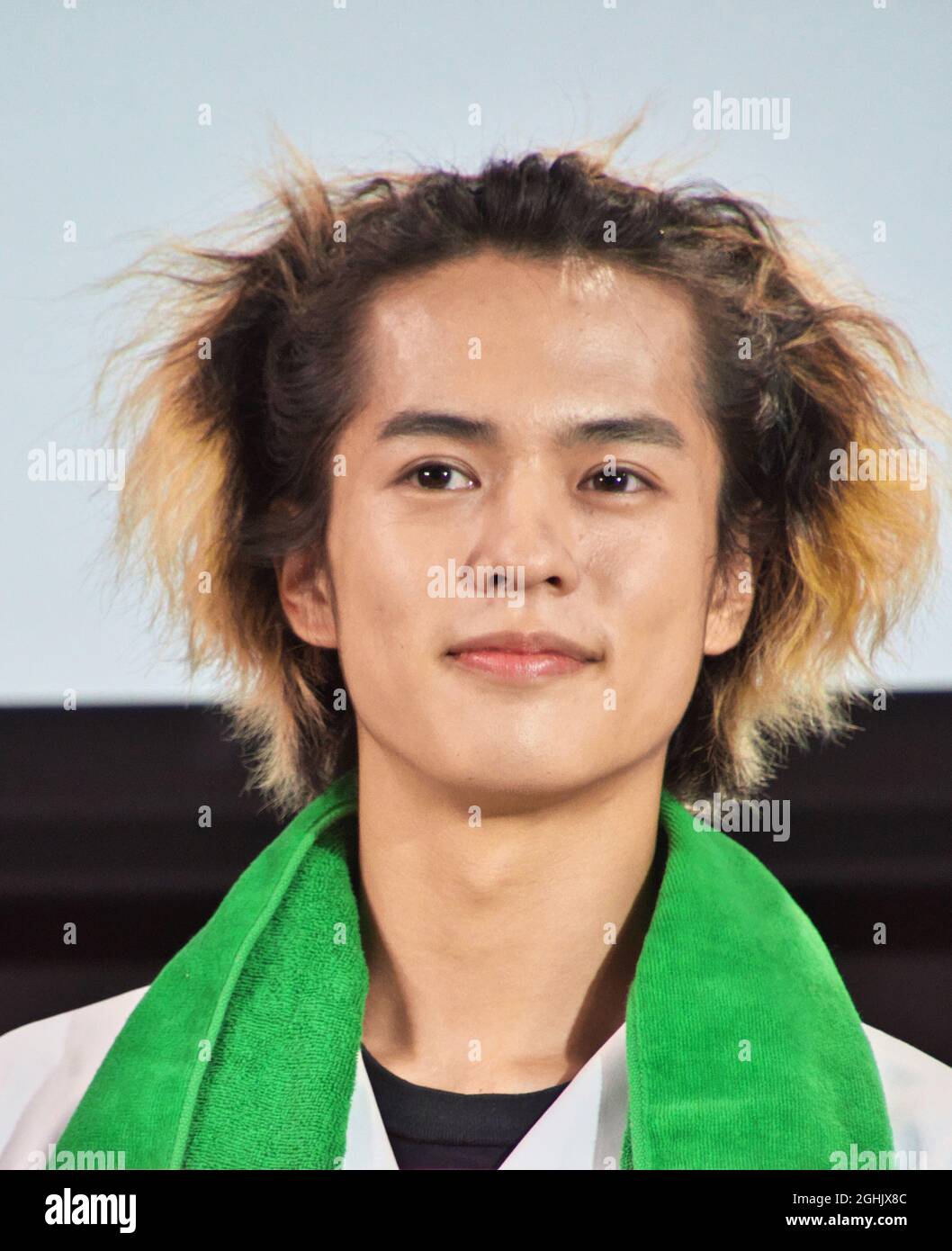 Actor Okuno So attends a press conference for the drama "Tokyo Seimenjo ...