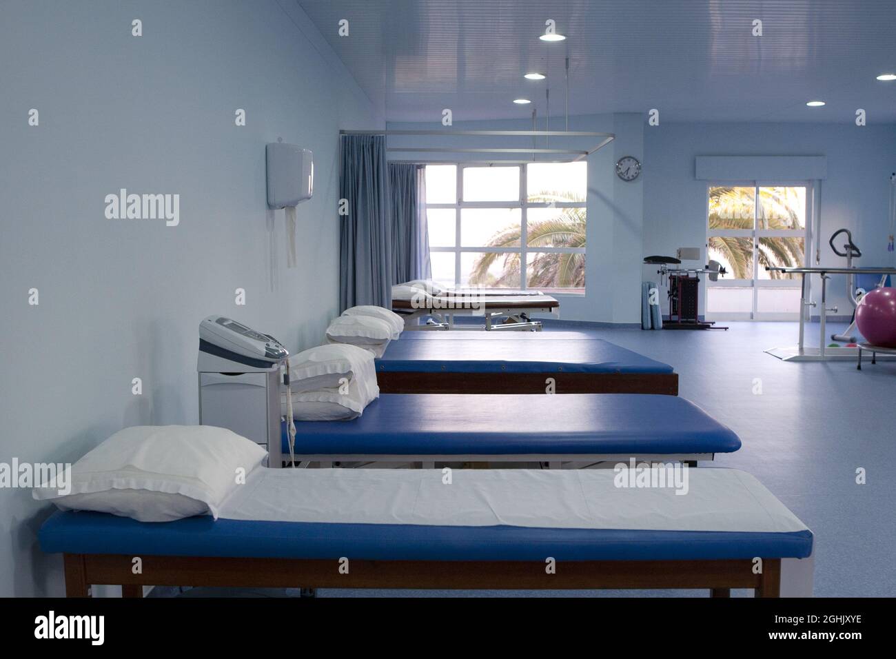 Medical room for patients to get treatments in Portugal Stock Photo - Alamy