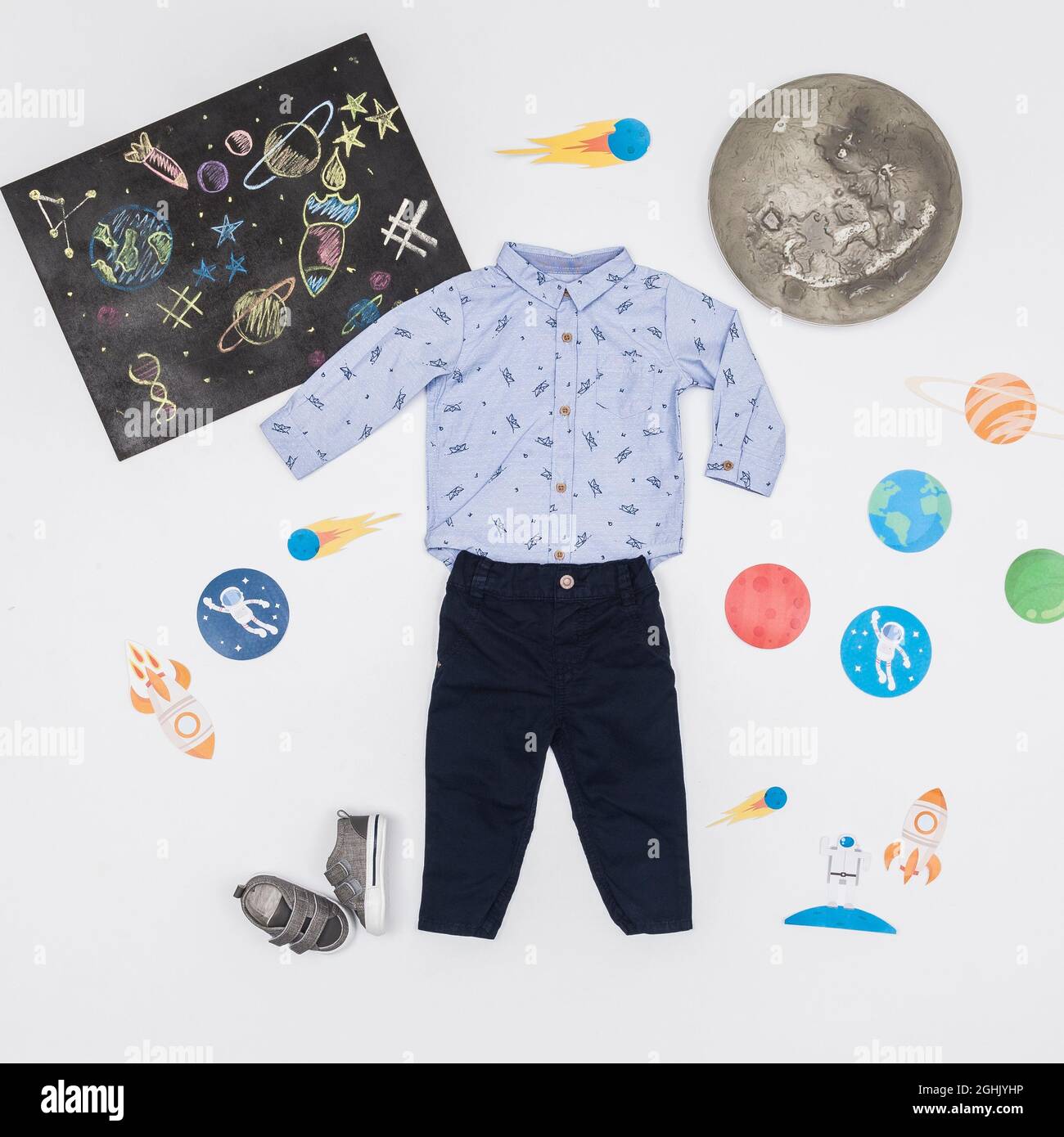 Men's Children's Fashion - Clothes For Boys; Photo On White Background ...