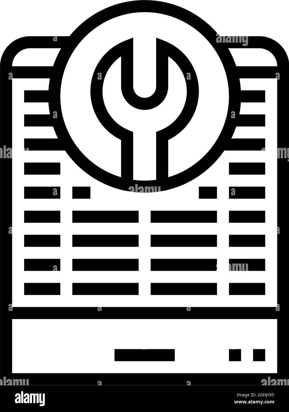 heat pump repair line icon vector illustration Stock Vector Image & Art ...