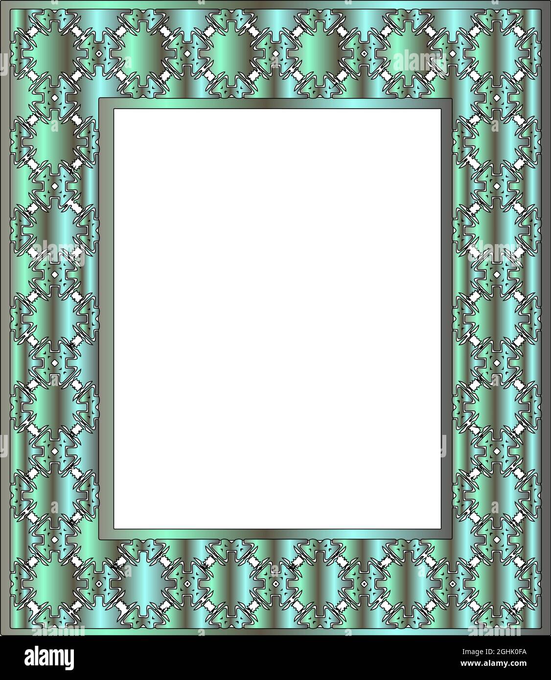Formal Green Border Design