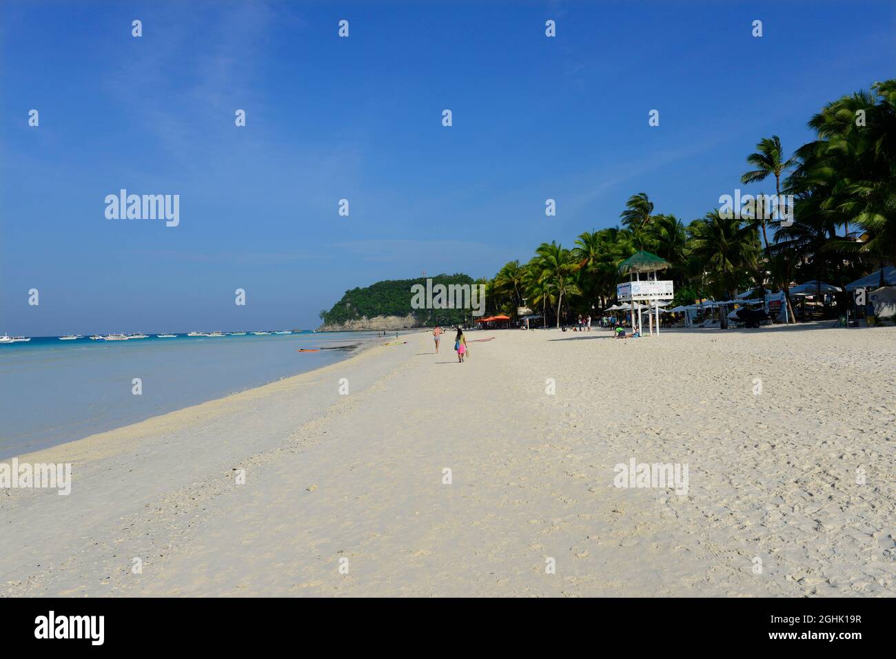 The beautiful Bulabog Beach in Boracay, The Philippines Stock Photo - Alamy