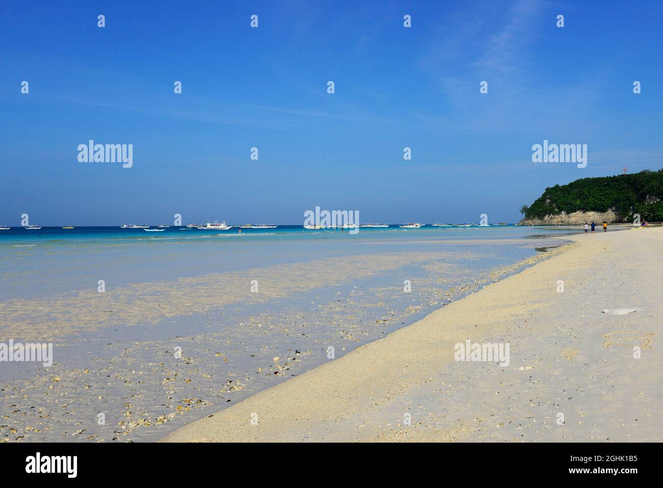 The beautiful Bulabog Beach in Boracay, The Philippines Stock Photo - Alamy