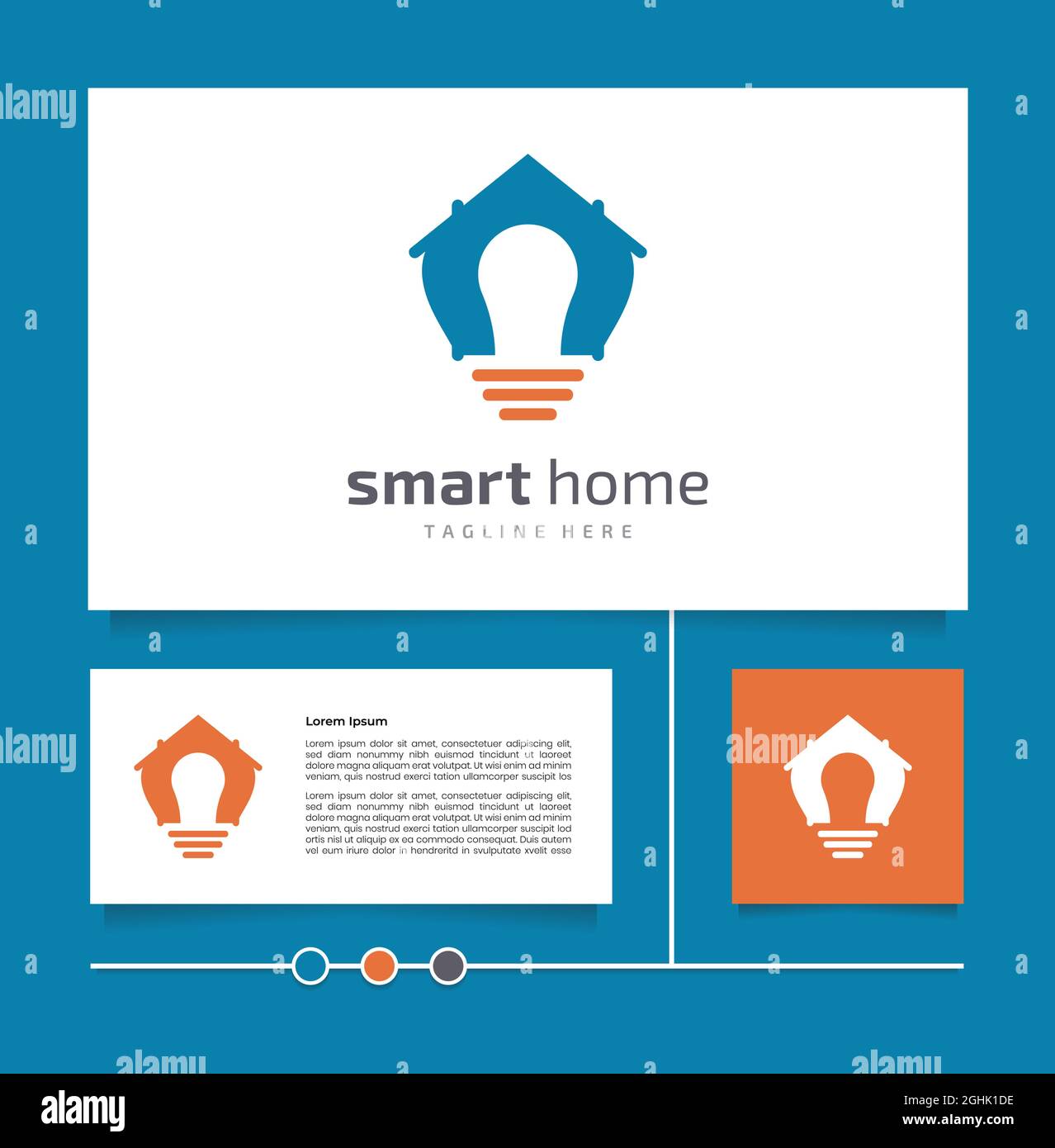 Creative idea and modern design concept vector smart home logo Stock ...