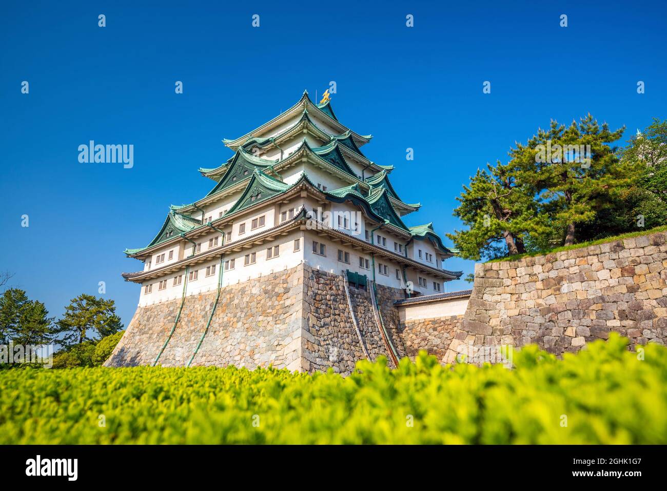 Nagoya castle and city skyline in Japan Stock Photo - Alamy