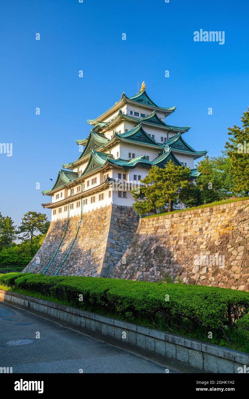 Nagoya castle and city skyline in Japan Stock Photo - Alamy
