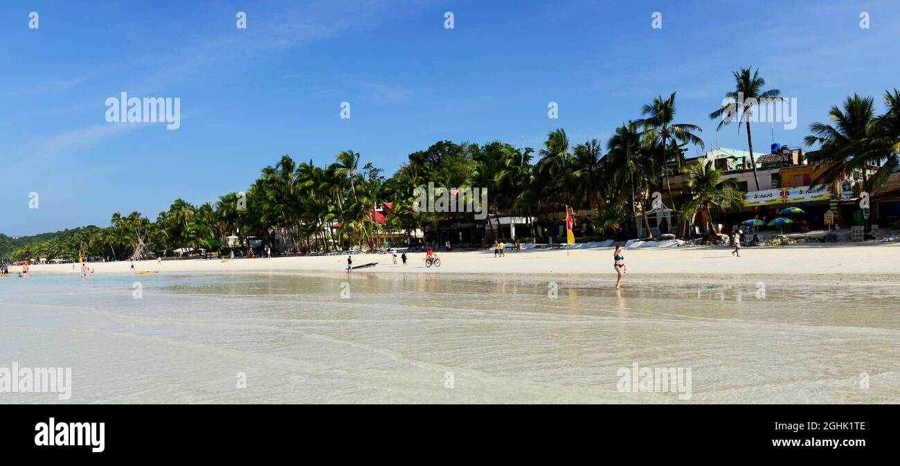 The beautiful Bulabog Beach in Boracay, The Philippines Stock Photo - Alamy
