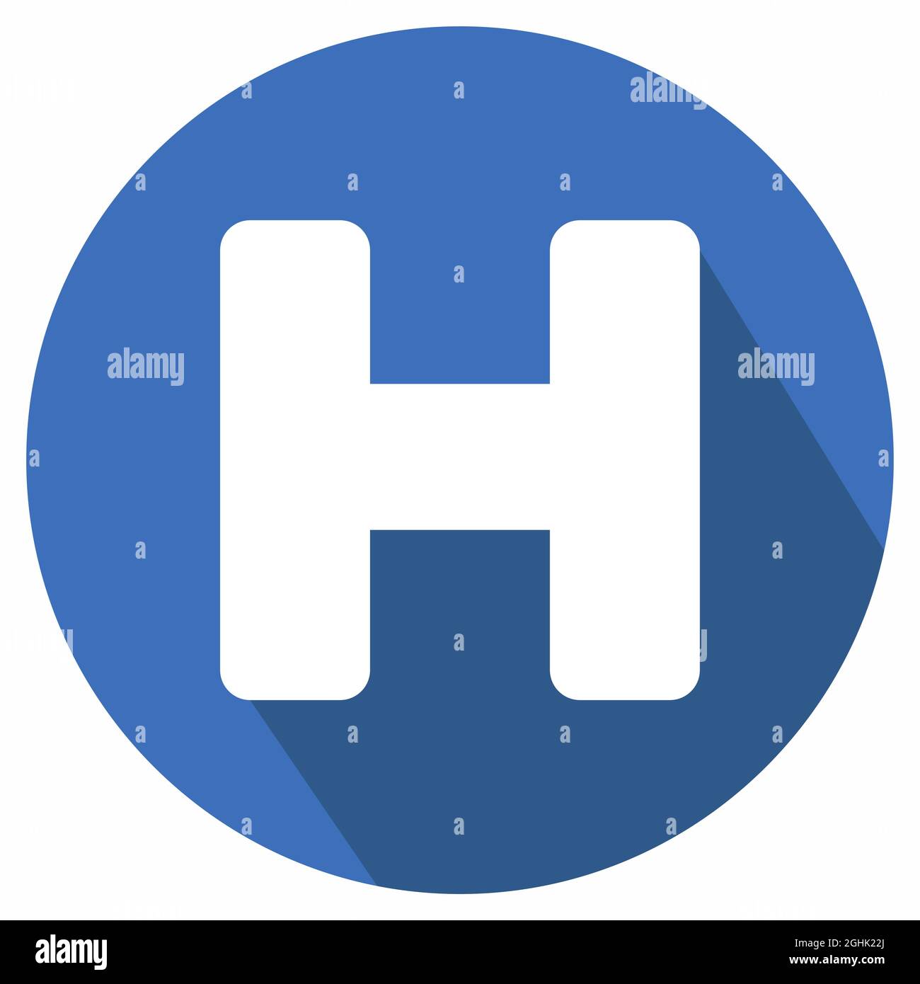 Icon Vector of Hospital 2 - Long Shadow Style - Simple illustration ...