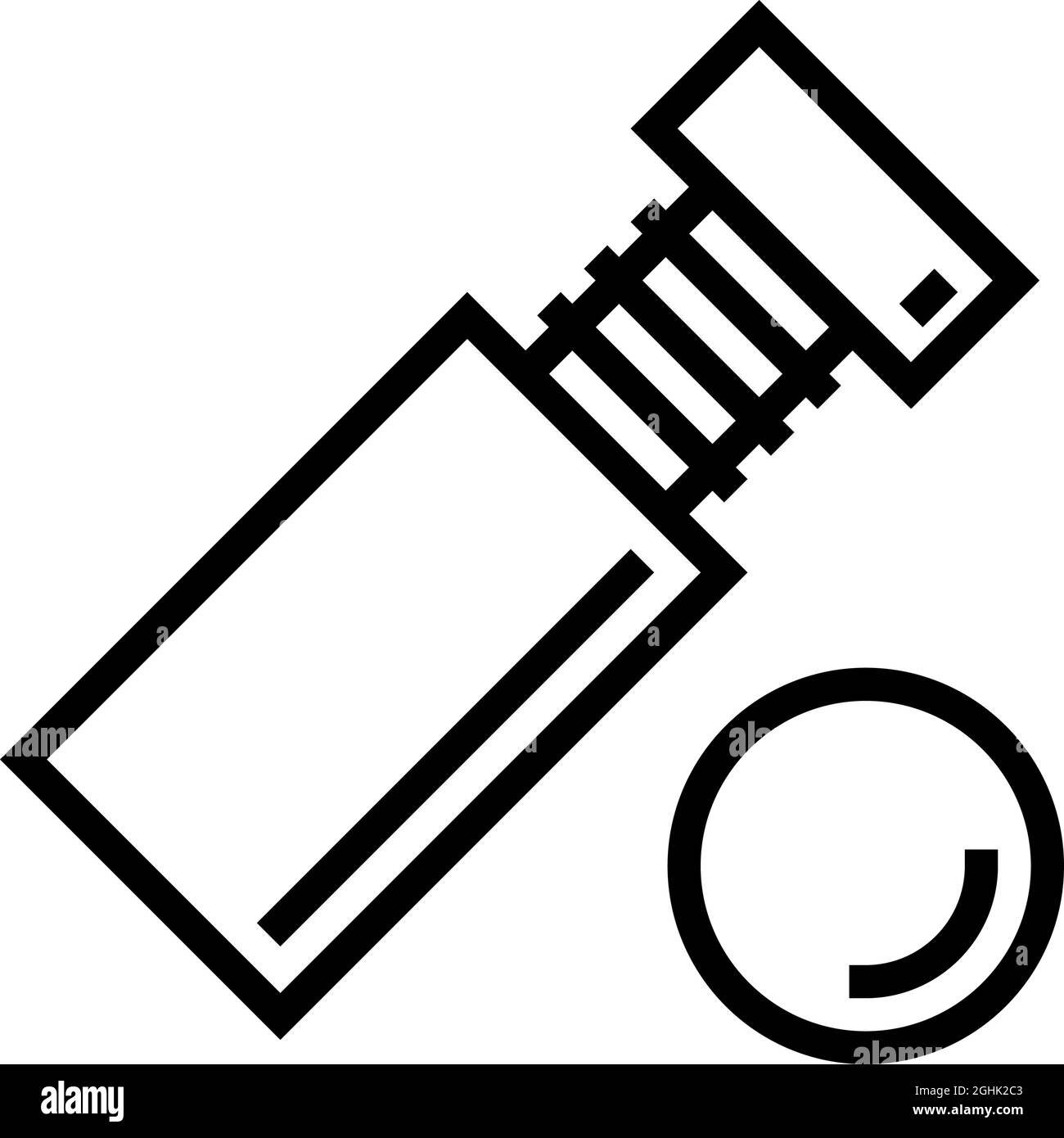 standoff screw line icon vector illustration Stock Vector Image & Art ...
