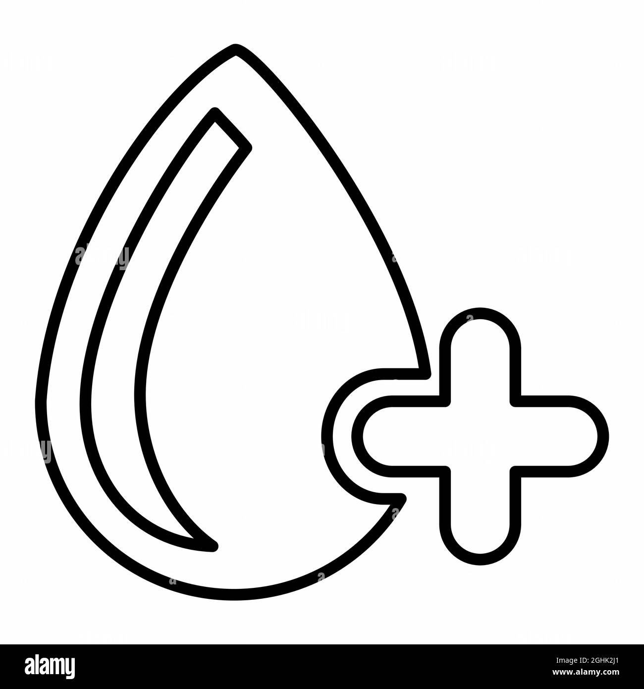 Icon Vector of Blood Type - Line Style - Simple illustration, Editable ...