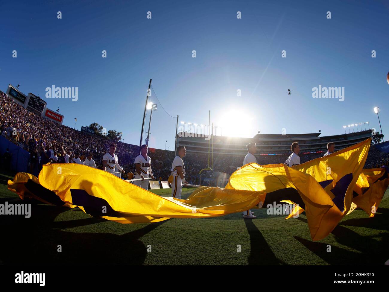 Lsu football flag hi-res stock photography and images - Alamy