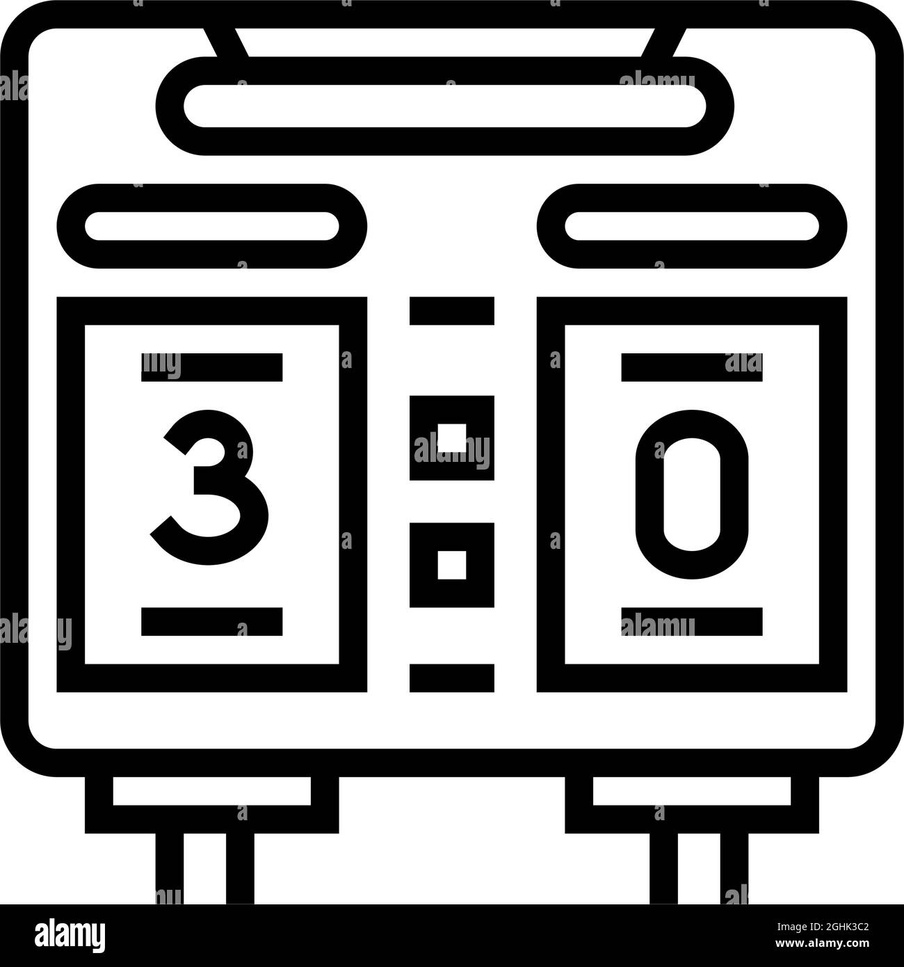 Soccer stadium scoreboard Black and White Stock Photos & Images - Alamy