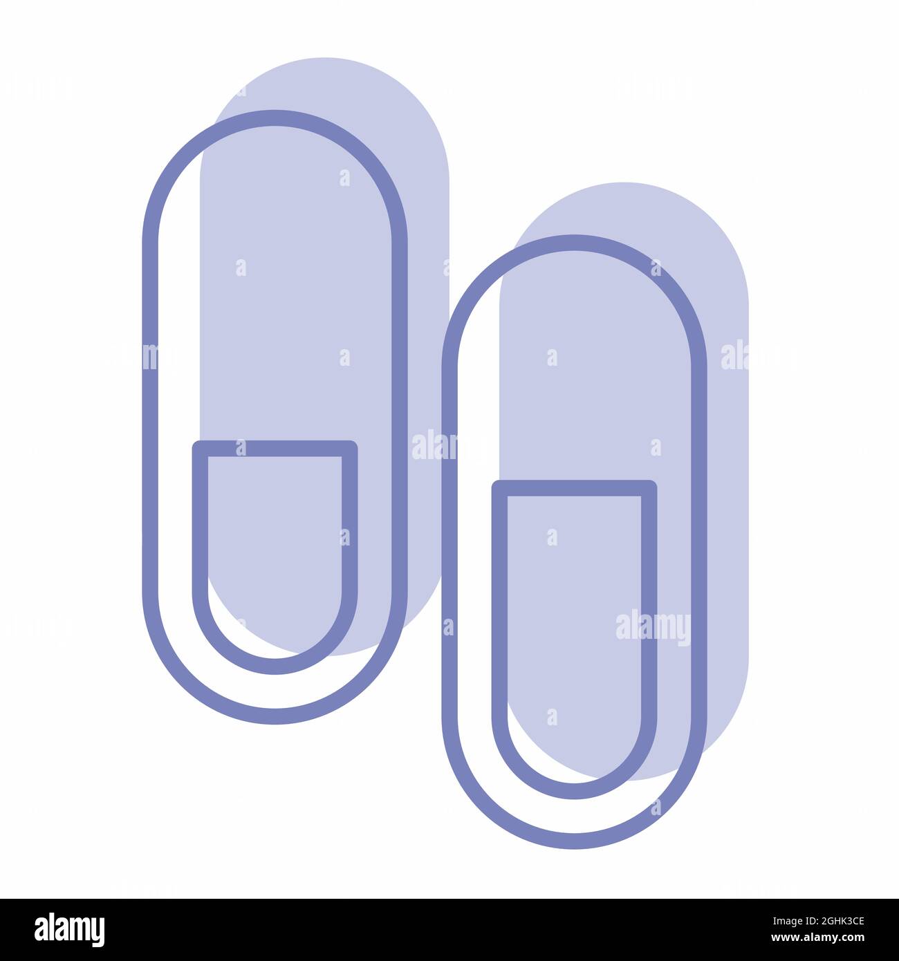Icon Vector of Capsule 3 - Two Tone Style - Simple illustration ...