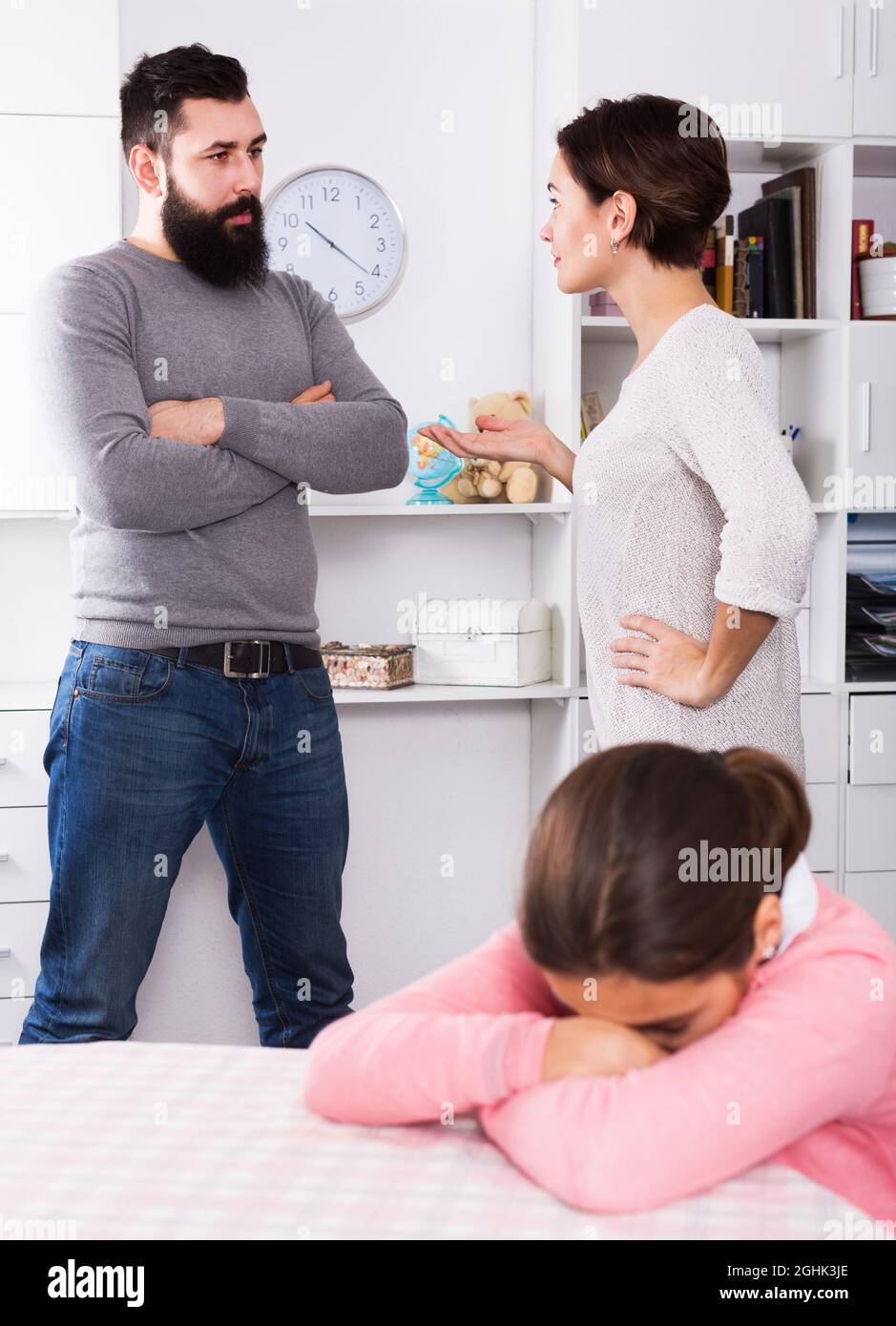 Child lecturing parent hi-res stock photography and images - Alamy