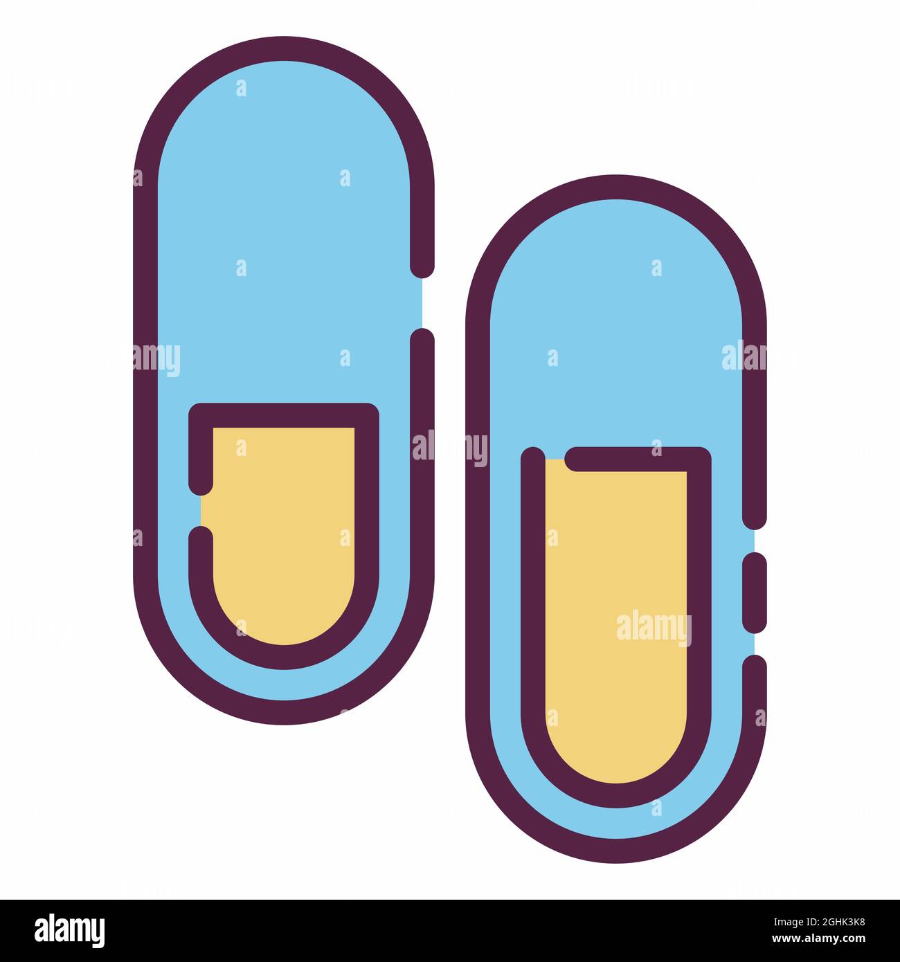 Icon Vector of Capsule 3 - Line Cut Style - Simple illustration ...