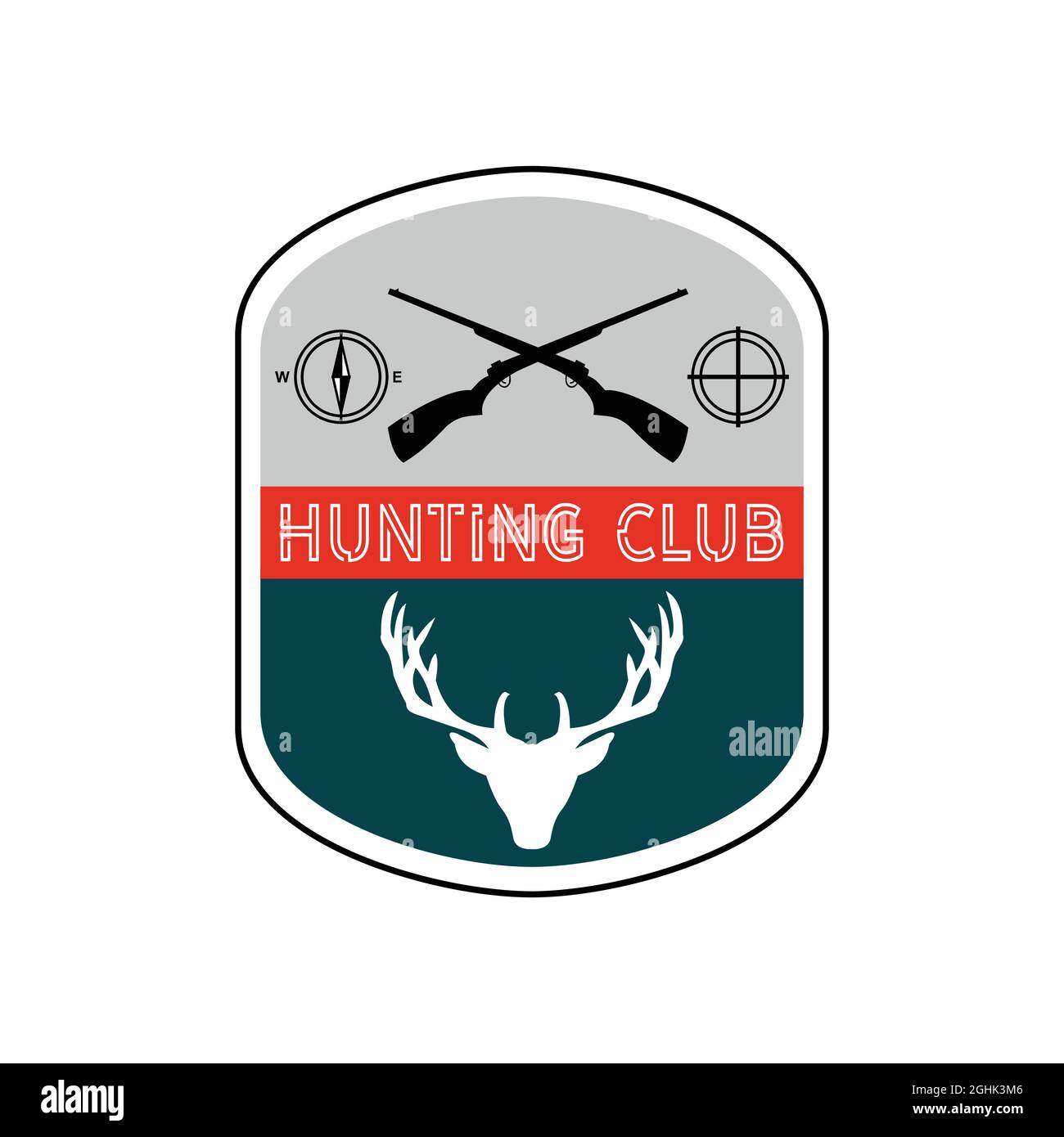hunting season logo design that can be customized with the club name ...