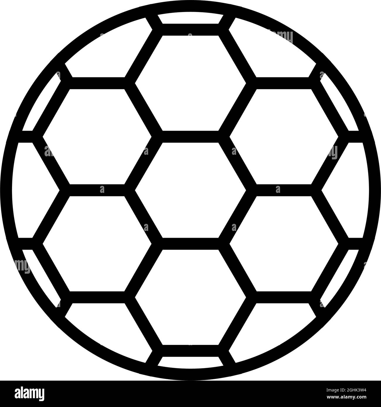 ball soccer line icon vector illustration Stock Vector Image & Art - Alamy