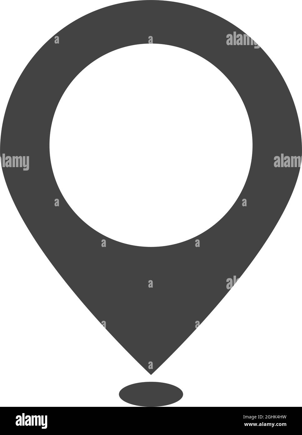 silhouette pin location Stock Vector Image & Art - Alamy