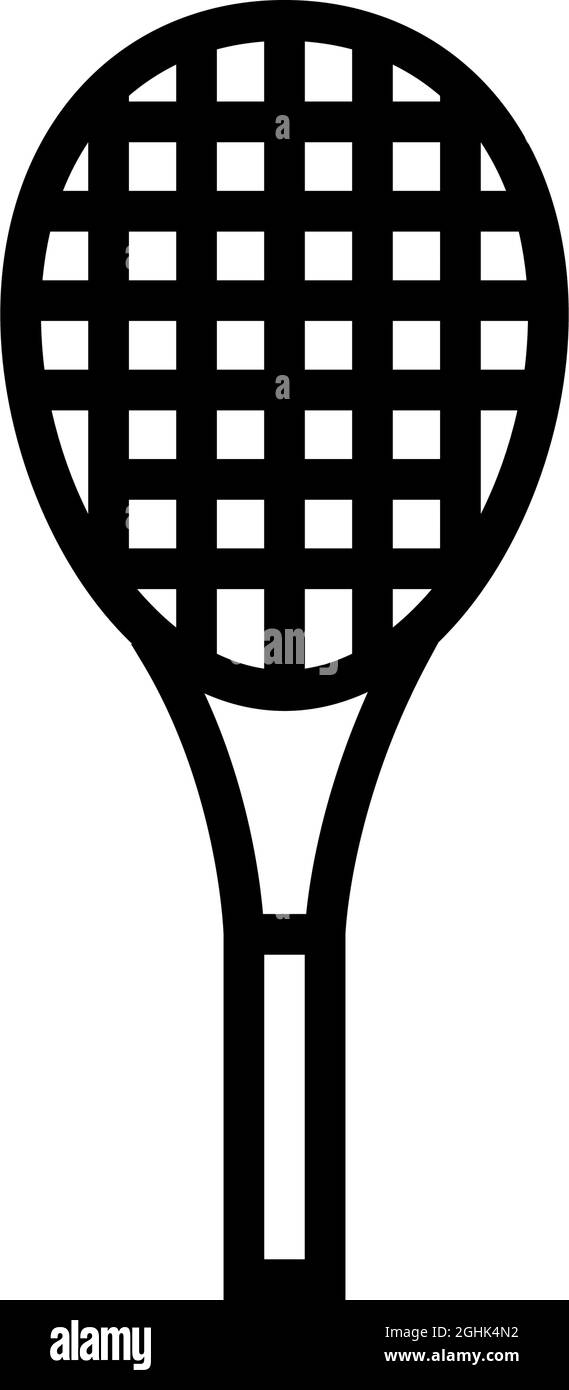 racquet tennis line icon vector illustration Stock Vector Image & Art ...
