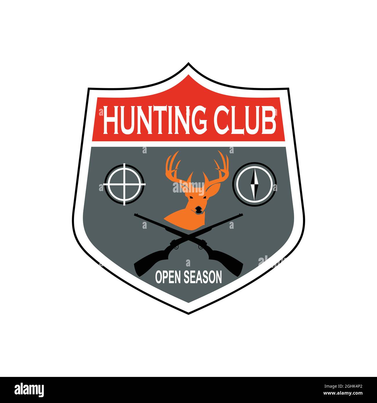 hunting season logo design that can be customized with the club name ...