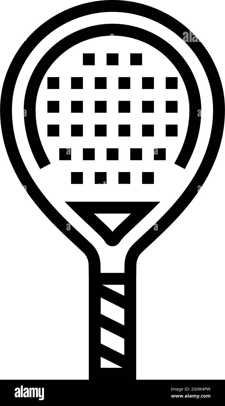 paddle racket line icon vector illustration Stock Vector Image & Art ...