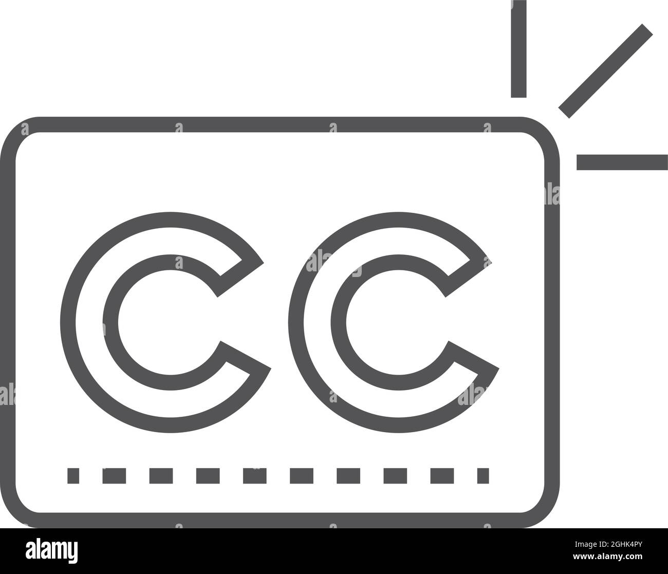Closed captioning sign hi-res stock photography and images - Alamy