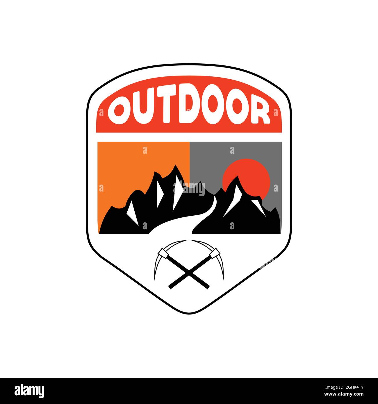 outdoor logo design that can be customized with the club name according ...