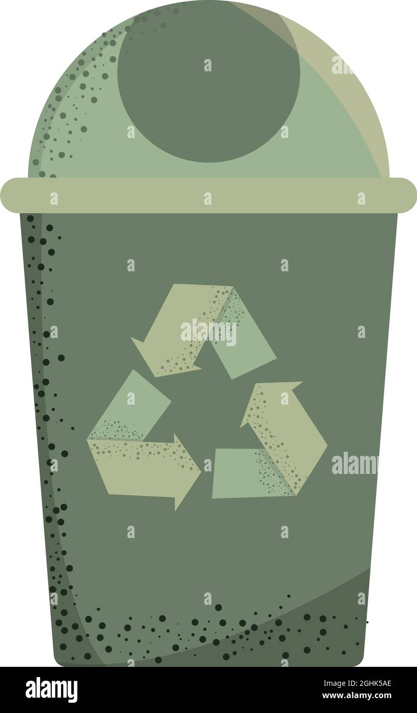 green recycling bin Stock Vector Image & Art - Alamy