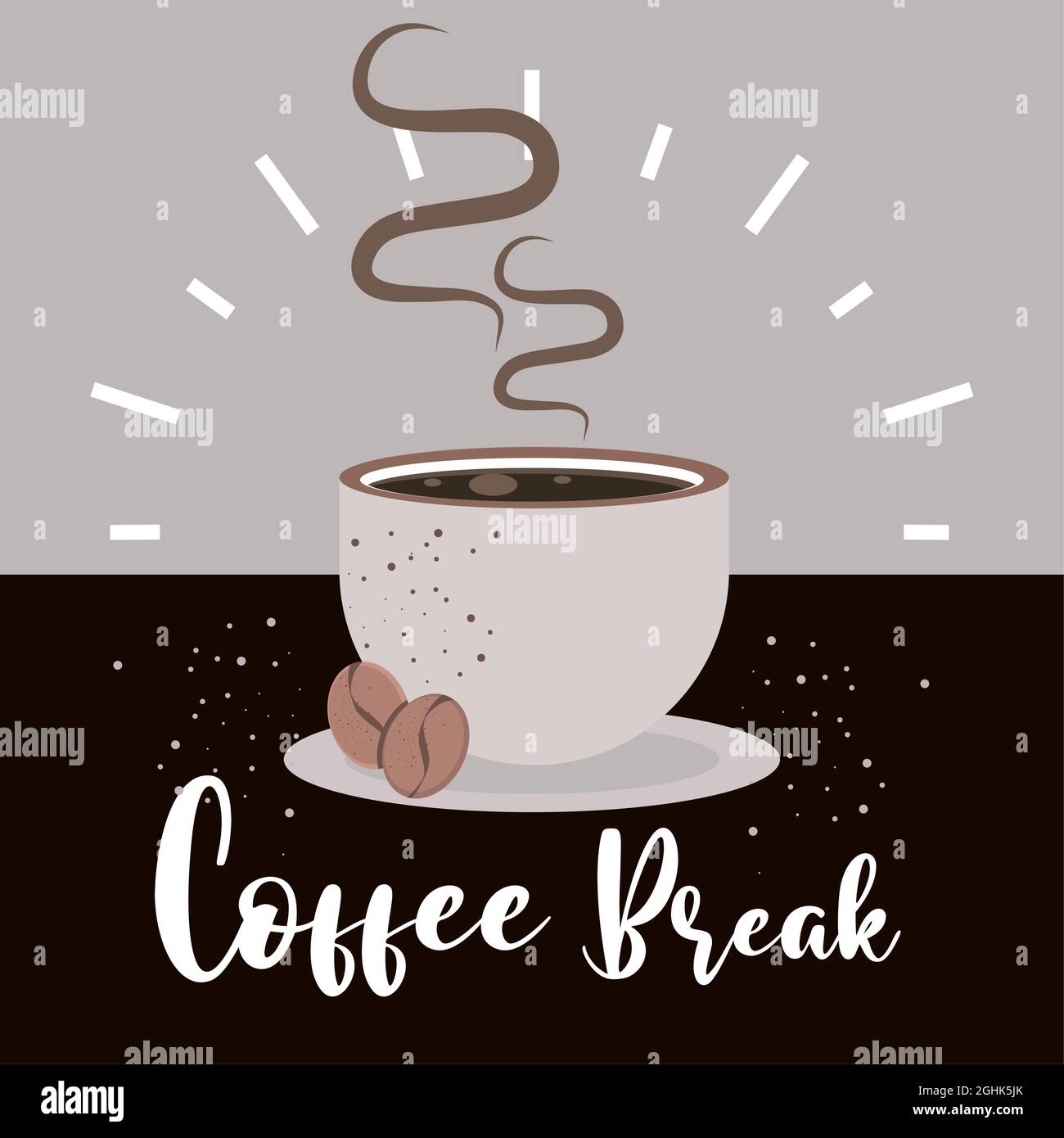 banner coffee break Stock Vector Image & Art - Alamy