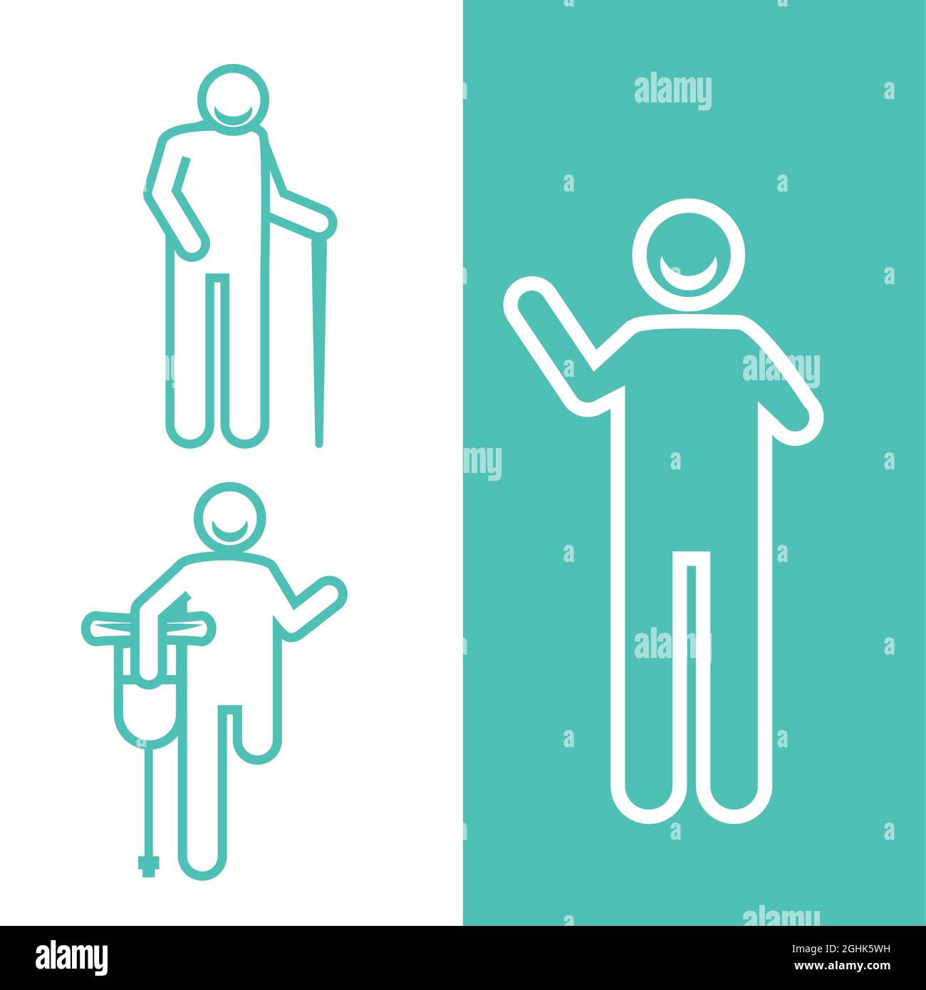 disabled people pictograms Stock Vector Image & Art - Alamy